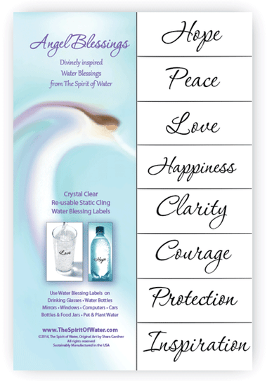 The Original Water Blessing Labels - 40+ word collections – The Spirit ...
