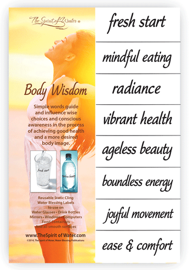 The Original Water Blessing Labels - 40+ word collections – The Spirit ...