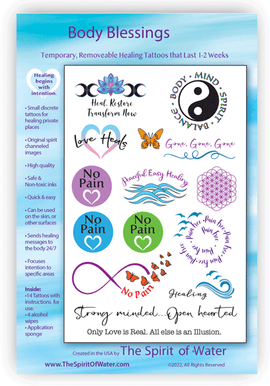 The Original Water Blessing Labels - 40+ word collections – The Spirit ...